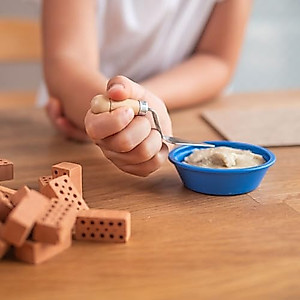 Teifoc Beginner Brick and Mortar Construction Set, 149 Building Blocks, Erector Set and STEM Building Toy