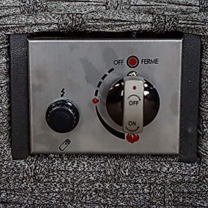 Courtyard Casual Costa Mesa Collection 1 Fire Pit Rectangular Shape, Grey