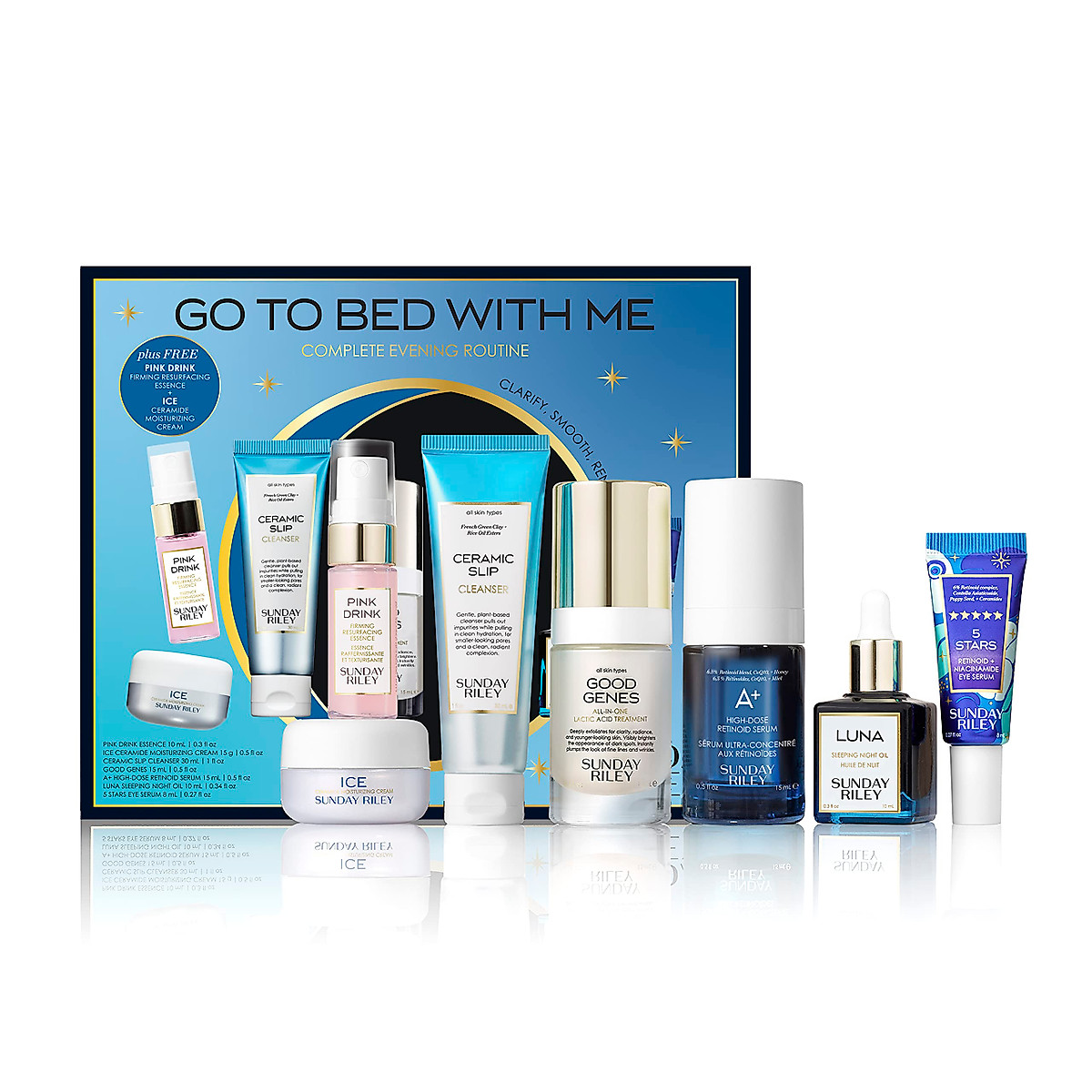 Sunday Riley Go To Bed With Me Complete Anti Aging Evening Skincare Set, 1 ct.