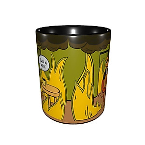 POOTRY This Is Fine Dog Mugs Funny Coffee Mug Can Be Used To Decorate The Table. It's A Good Gift for Men And Women Are Good Choices For Drinking Water At Home And Office,11 Ounce