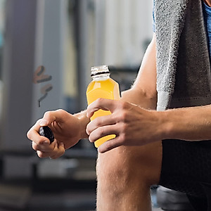 TOMNK 45pcs Juice Bottles, 12oz Reusable Juice Bottles with Caps and Labels, Funnel, Brush Beverage Containers for Juicing, Smoothies, Tea, Milk