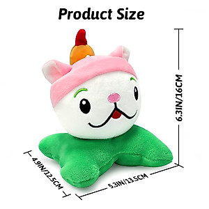 Maikerry 1 PC Plants vs Zombies Figures Plush Toy Stuffed Soft Doll Cattail Plant Toy.Great Gift for Halloween & Christmas(6" )
