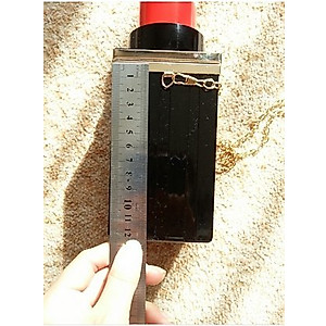 Women Acrylic Black Lipstick Shape Evening Bags Purses Clutch Vintage Banquet Handbag (Black)