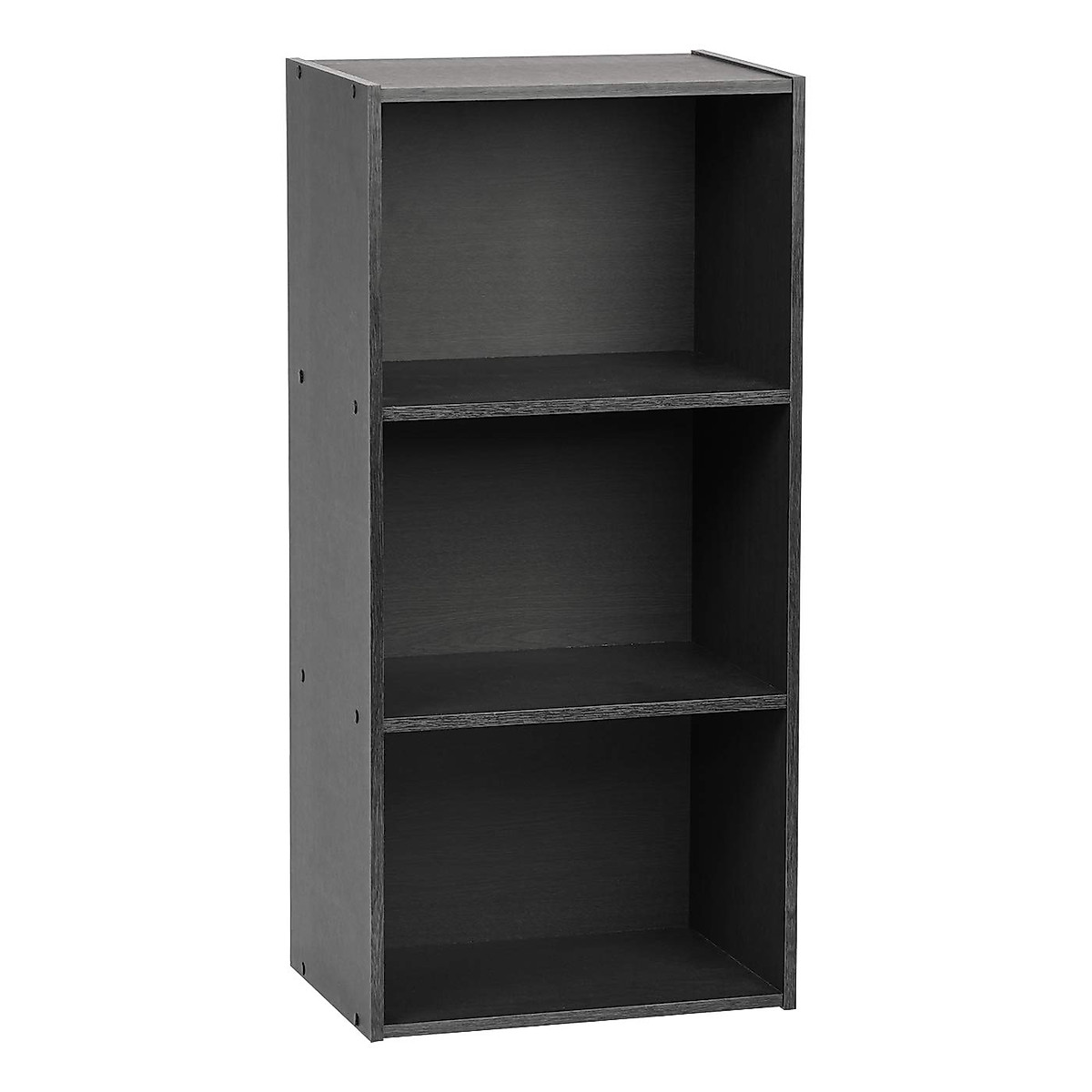 IRIS 3-Tier Wood Storage Shelf, Black