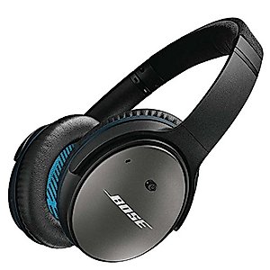 Bose QuietComfort 25 Acoustic Noise Cancelling Headphones for Apple Devices, Black (Renewed)