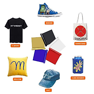 HTVRONT White HTV Vinyl Rolls Heat Transfer Vinyl - 12" x 8ft White HTV Vinyl for Shirts, Iron on Vinyl for Cricut & Cameo - Easy to Cut & Weed for Heat Vinyl Design