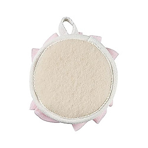 EcoTools EcoPouf Dual Cleansing Pad, Gentle Cleansing Body Scrubber, Exfoliating for Shower & Bath, Pink, 4 Count