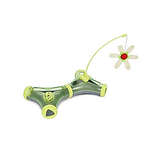 Pet Life ® Kitty-Tease Interactive Cognitive Training Puzzle Cat Toy Tunnel Teaser