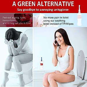 ALsUp 2PCS Backpacking Bidet,Portable Bidet for Toilet,Travel Bidets, Universal Shower Pipe for Traviling,Hand Personal Bidet Sprayer for Toilet, Anal Perineal Cleansing Bottle for Men,Women (2PCS)