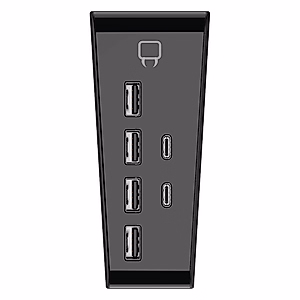 Venom PS5 USB Hub - 6-Port - Includes 4 x USB 2.0 and 2 x USB Type C (PS5)