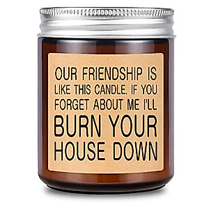 Lavender Scented Candle - Friendship Gifts for Women Best Friend - BFF Birthday Gifts for Friend Female Leaving- Bestie Going Away Gift for Friend Farewell