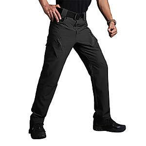 BIYLACLESEN Tactical Pants Men Lightweight Camping Pants Cargo Pants Men Hiking Pants Mens Outdoor Pants Work Pants for Men Quick Dry Pants Men Fishing Multi Pockets