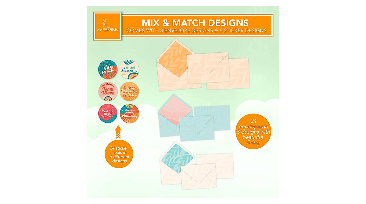 Stylish Employee Appreciation Cards - 24 Pack