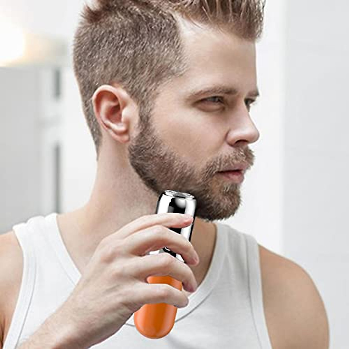 Electric Shaver, Washable Electric Shaver, USB Rechargeable Shaver with Steel Blade, Dry Electric Shaver with Pop Up Trimmer, Electric for Men Boys Adults