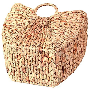Vintiquewise Large Wicker Laundry Basket with Round Handles