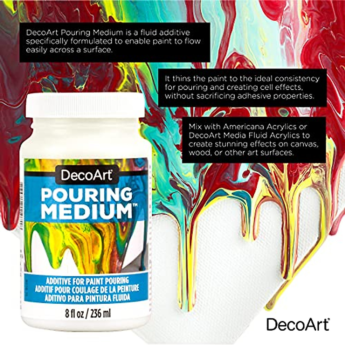 DecoArt Pouring Medium, 64 Fl Oz (Pack of 1)