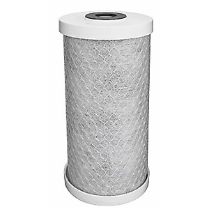 EcoPure EPW4C Carbon Block Whole Home Replacement Water Filter-Universal Fits Most Major Brand Systems, 1 Count (Pack of 1), Gray/White