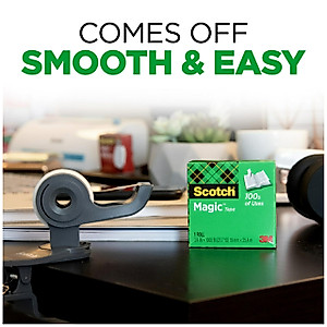 Scotch Magic Tape, 24 Rolls, Numerous Applications, Invisible, Engineered for Repairing, 3/4 x 1000 Inches, Boxed (810K24)