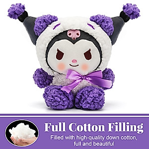 GRUSEMI 9 Inch Anime Kawaii Plush Toys, Cute Anime Stuffed Animal Pillow Doll Soft Cartoon Room Decor Toy Birthday Party Favor Gifts for Children Girls Fans