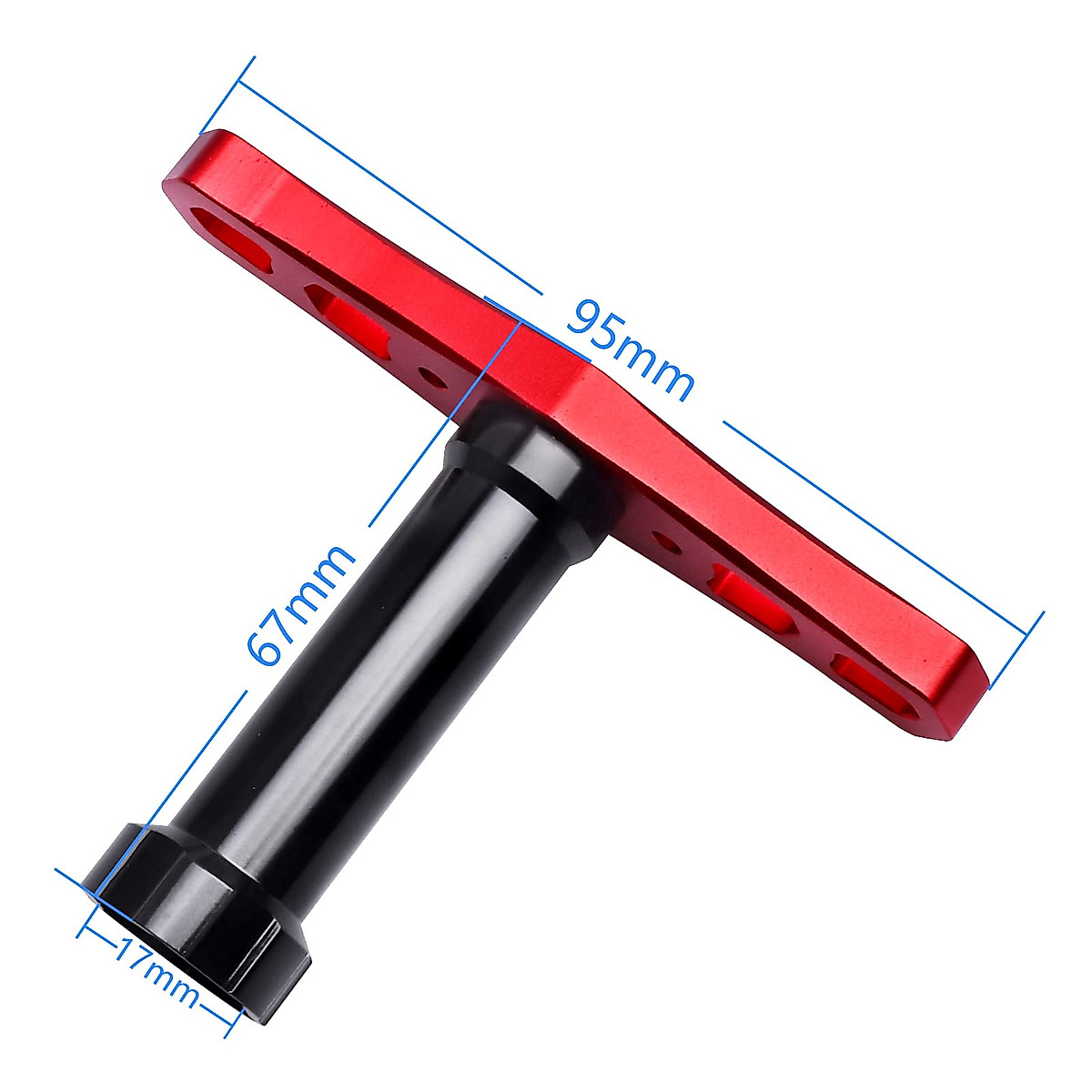 Hobbypark Hex Nut Driver Set Hexagonal Head Nut Drivers 4.0 5.5 7.0 8.0mm Hex Wrench, 17mm Wheel Wrench, RC Screw Tray RC Tools Kit for RC Car Traxxas Arrma Axial SCX10 Redcat Racing