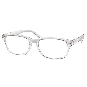 grinderPUNCH High Magnification Power Readers Slim Reading Glasses 4.00-6.00 Clear/4.00