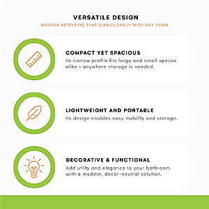 Prosumers Choice Wooden Bathroom Cabinet Storage 4 drawers for Toiletries & Accessories - Bathroom Floor Cabinet, Side Storage Organizer, Free-Standing Cabinet for Bathroom/Hallway/Living Room, White