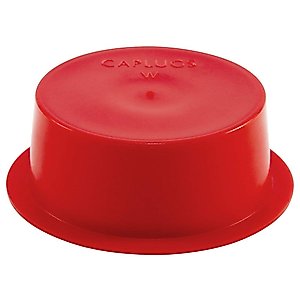 Caplugs W-9 W Series – Plastic Tapered Cap and Plug w/Wide Flanges 1000 Pack, Red LD-PE, Cap OD 0.621" x Plug ID 0.785" Threaded and Non-Threaded Protection, Masking, Finishing, Plating (99191348)