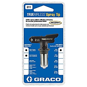 Graco TRU211 TrueAirless 211 Spray Tip, Black, Silver