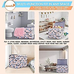 HOMEFOX X-Large Toy Chest - Toy Box - Toy Storage Organizer Bin Basket - 25''x17''x15'' w Flip Top Lid Kid Large ToyBox for Boy Girl Collapsible Portable Stackable Lightweight Foldable Sturdy Storage