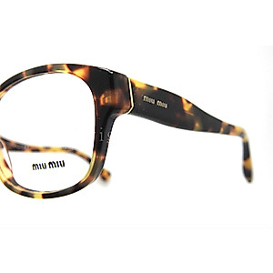 Miu Miu MU03IV - 7S01O1 Eyeglasses Spotted Tortoise Frame 55mm w/Clear Demo Lens