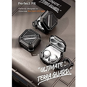 VRS Design Terra Guard Ultimate Buds Case for Galaxy Buds2 Pro (2022), Galaxy Buds 2 Case (2021), Galaxy Buds Pro (2021), Buds Live Case (2020)