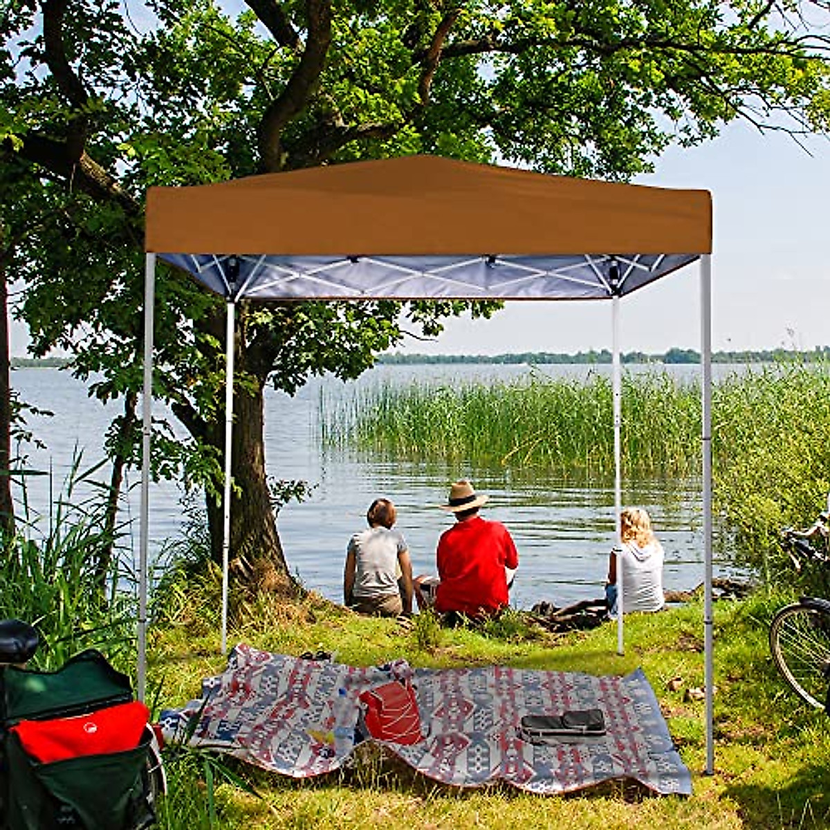 Sunnyglade 6x4 Ft Pop-Up Canopy Tent Outdoor Portable Instant Shelter Folding Canopy with Carry Bag