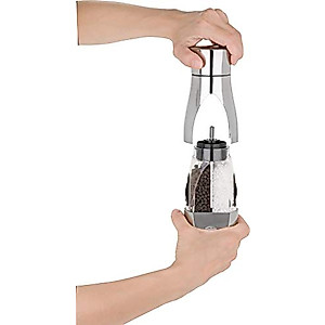 Trudeau - 716451 Trudeau Stainless Steel Manual 2-in-1 Salt and Pepper Mill, 7.5 inches, Silver