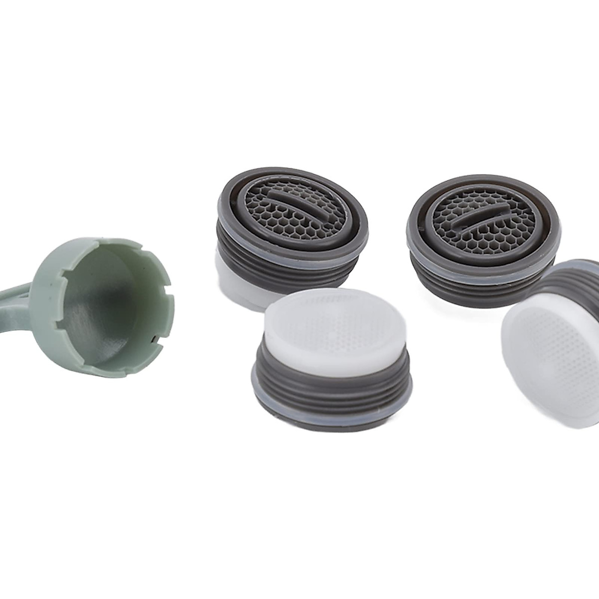 5pcs M20 Professional Faucet Aerators with Spanner - Bathroom & Kitchen Faucet Replacement Part, Restrictor, Compatible with, ,