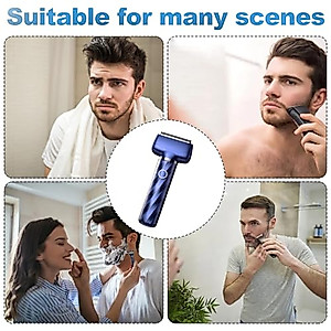 Mini Foil Shaver, Waterproof Mini Electric Shaver, USB Rechargeable Mini Foil Razor, 6.77x3.58x2.09 Inches Portable Mini Shaver, 220g Pocket Foil Razor, Fast Charging Foil Razor for Men Travel