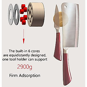 Knife Wall Mount Holder Magnetic Adsorption,Free Fetching,Does not need to be perforated in the wall.