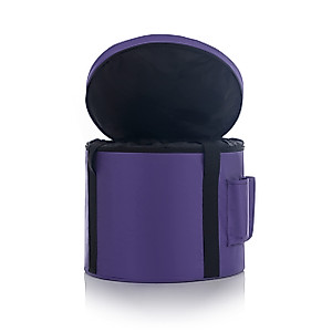 KVKA 8 Inch C Note Root Chakra Red Colored Crystal Singing Bowl With Carrying Case for Yoga Sound Bath Meditation Healing