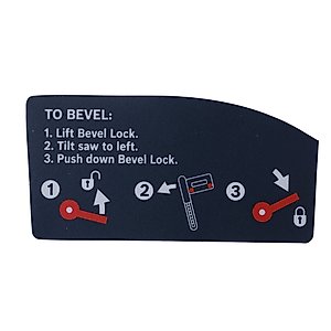 Bosch Parts 2610953705 Label - Bevel Lock