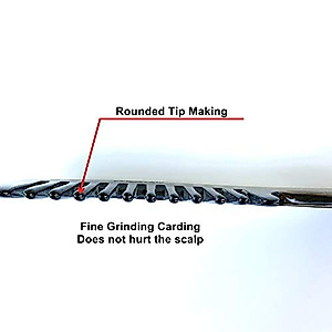 One&One 100% Handmade Natural wood With Buffalo Horn Hair Combs - wooden comb with handle