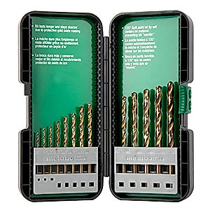 Metabo HPT Drill Bit Set, 13 Piece, Gold Oxide, Twist (115134M)