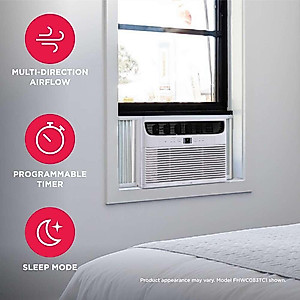 Frigidaire FHWC063TC1 Window Air Conditioner, 2024 6,000 BTU Electronic Controls, White