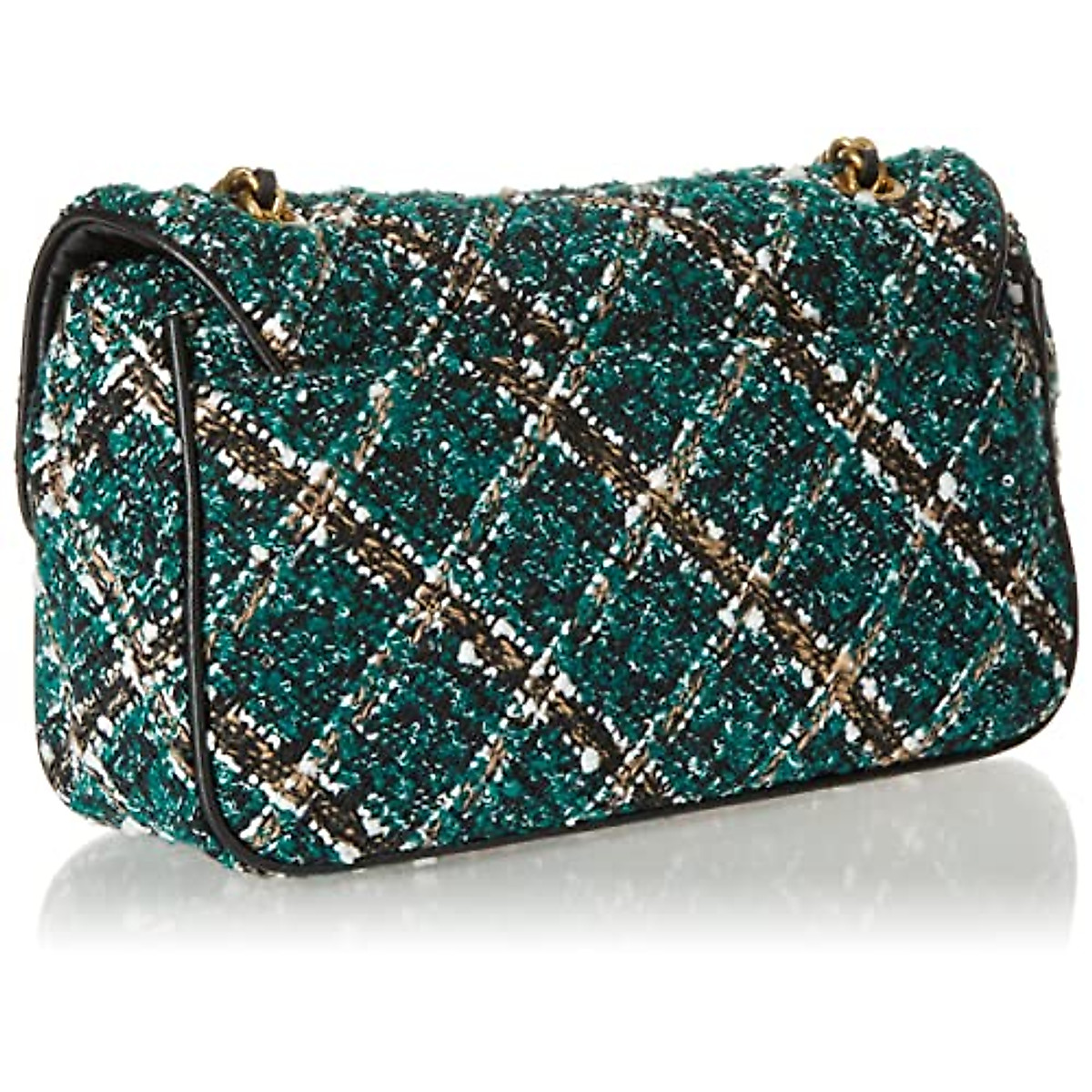 Karl Lagerfeld Paris Womens Agyness Bag Shoulder, Glen Plaid, One Size US