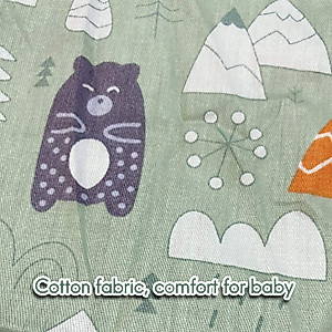 ZARPMA Inflatable Cushion Inner Cover Cotton Cover for IKEA Antilop Highchair (Cover Only) (Green)