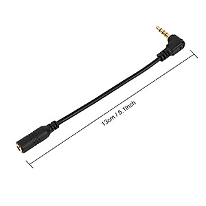 TRS to TRRS Converter Adapter Cable, TRS to TRRS Adapter, Male Female 3.5mm Earphone Headphone Microphone Converter Adapter Cable Line for Smartphone