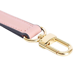 Genuine Leather Plain Strap Replacement Top Handle Leather Strap for Handbag (Pink, 26 in)