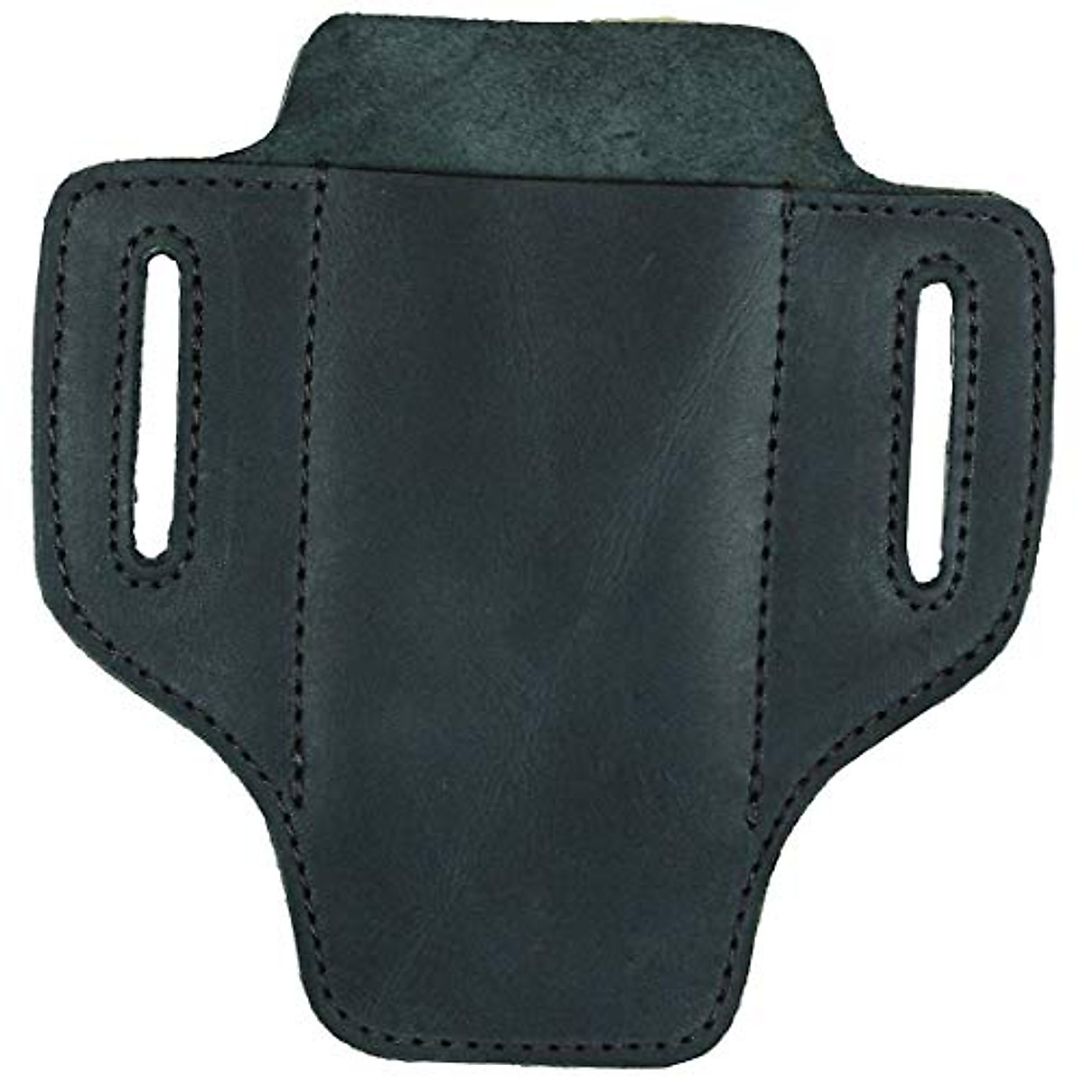 Hide & Drink, Leather Tactical Knife Holster, Multitool Holder, Camping & Outdoor Accessories, Handmade (Charcoal Black)