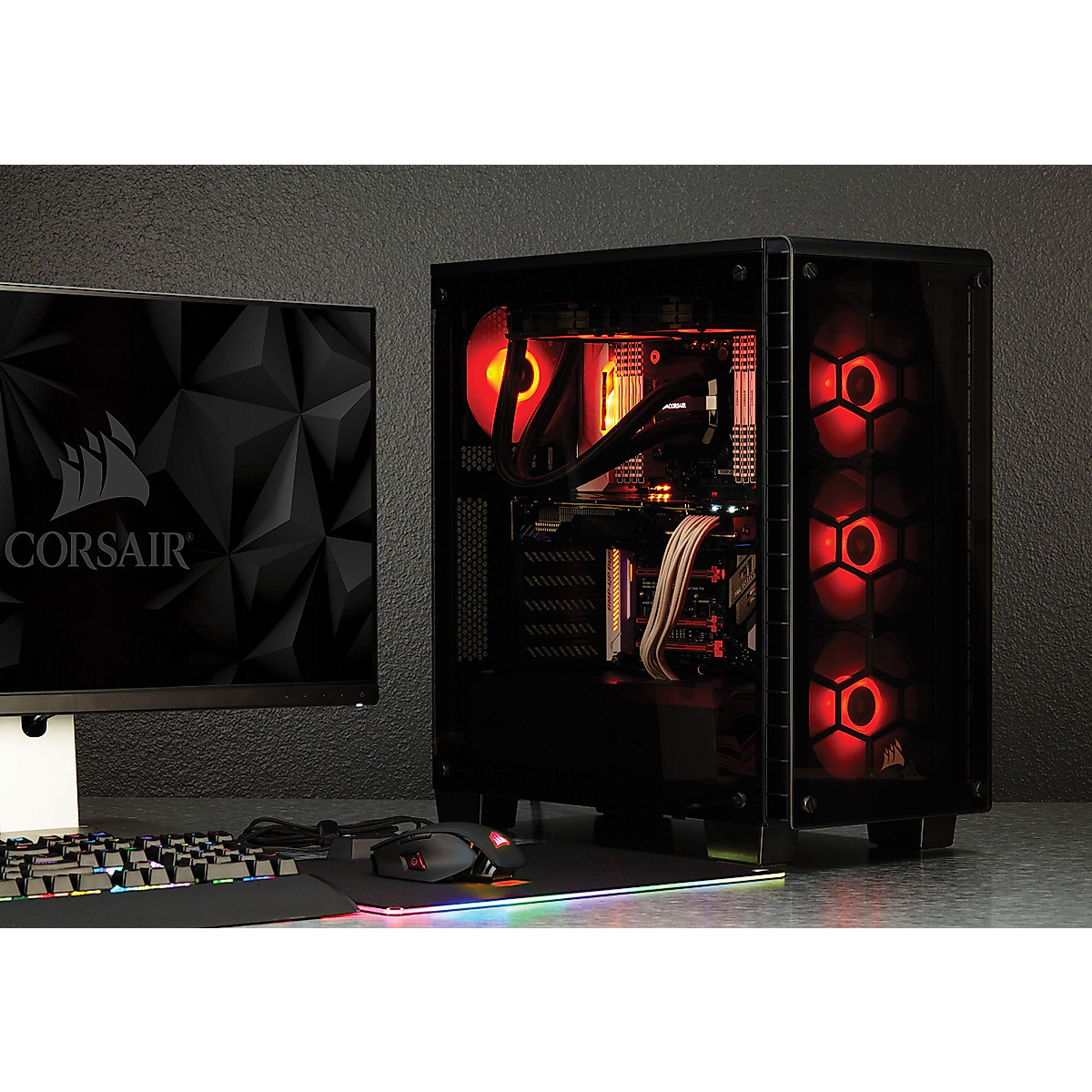 CORSAIR AF140 LED Low Noise Cooling Fan, Single Pack - Red,CO-9050086-WW