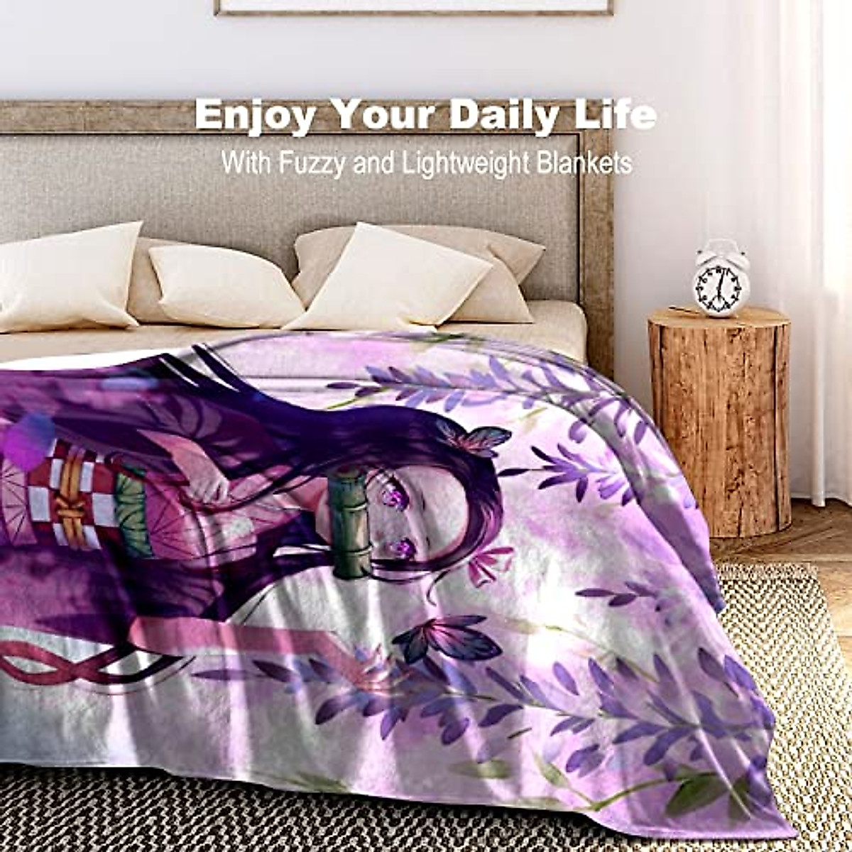 Anime Blanket Merch Ultra Soft Flannel Throw Blanket Warm Cozy Blanket Gifts for Kids Adults 50"X40"