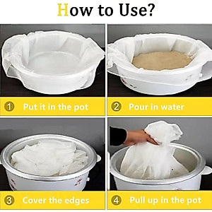 5PCS Rice Net,Cooking Cloth,Sushi Rice Cooking Net,Rice Cooker Napkin,Sushi Rice Cooking Napkin,Reusable Commercial Rice Net Napkin