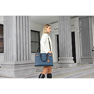 BOSTANTEN Briefcase for Women 15.6 Inch Genuine Leather Laptop Briefcase Shoulder Work Tote Bag Purse